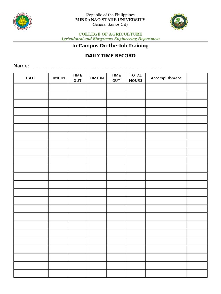 OJT ABE Template | PDF | Technology & Engineering
