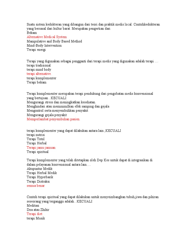 Panduan Terapi Komplementer dan Alternatif | PDF | Pengembangan Diri