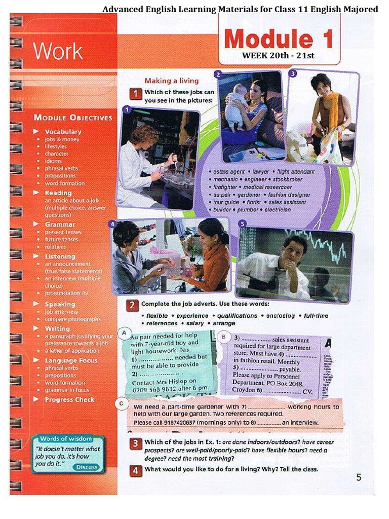 On Screen B2+ MODULE 1A | PDF