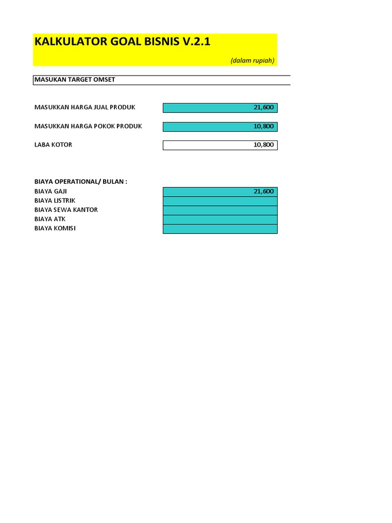 Kalkulator Bisnis New | PDF