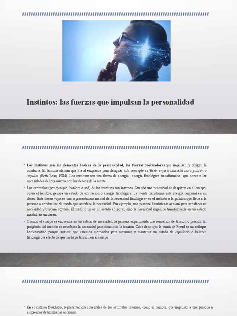 Instintos según Freud: Vida y Muerte | PDF | Libido | Instinto
