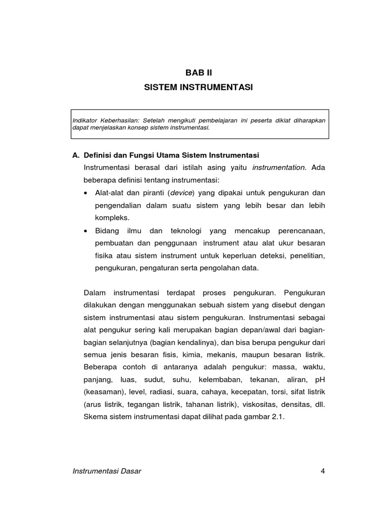 Sistem Instrumentasi | PDF