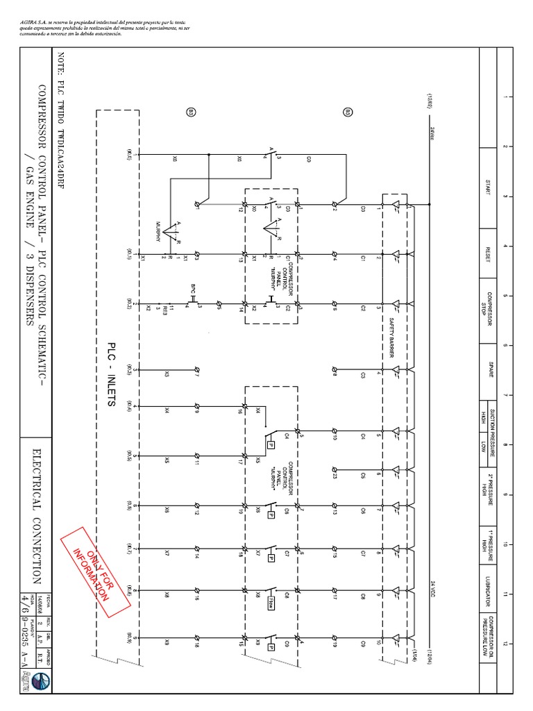 PLC Schematic 9-0235 A-A (4) - 1 | PDF