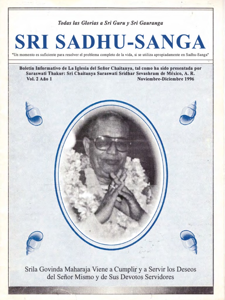 1996 Sri Sadhu Sanga Nov Dic | PDF | Verdad | Gurú