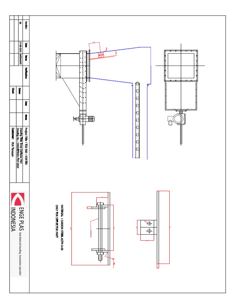 DWG Inner Deflector Part - PLN Tenayan R00 | PDF