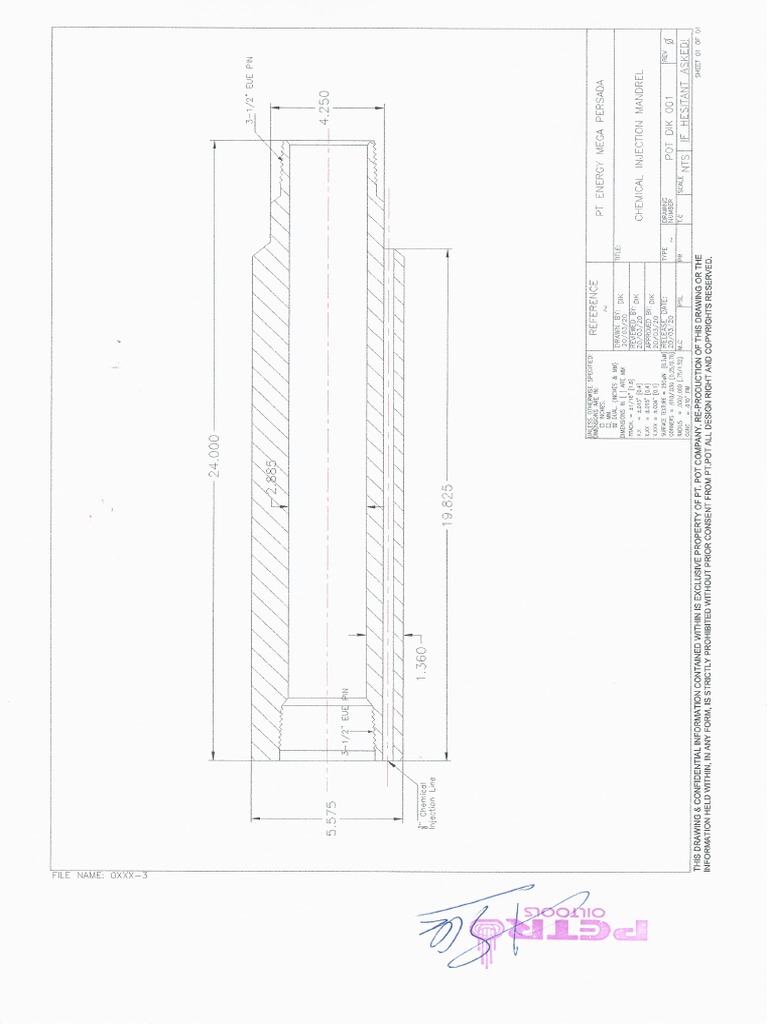Draw Chemical Injection Mandrel EMP | PDF