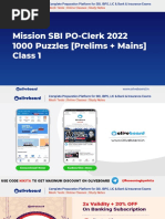 50 Sets of Puzzles For Bank Exams Print (Eng) - by Smartkeeda | PDF | Color