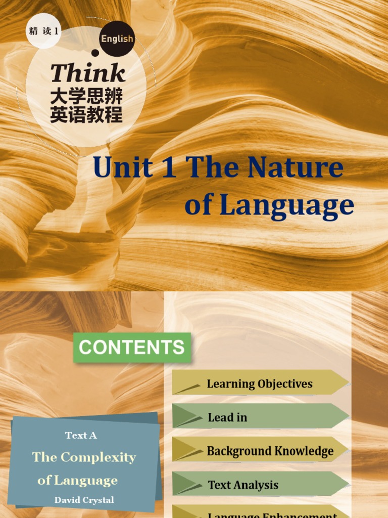 Unit1 The Nature of Language | PDF | Syllable | Linguistics