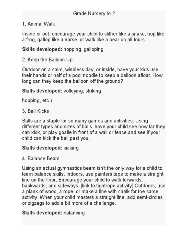 Kids Games | Download Free PDF | Recreation