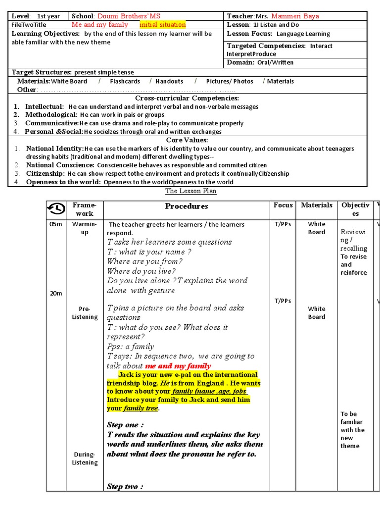 Initial Situation, MS1, Seq 21) | PDF | Learning | Psychological Concepts