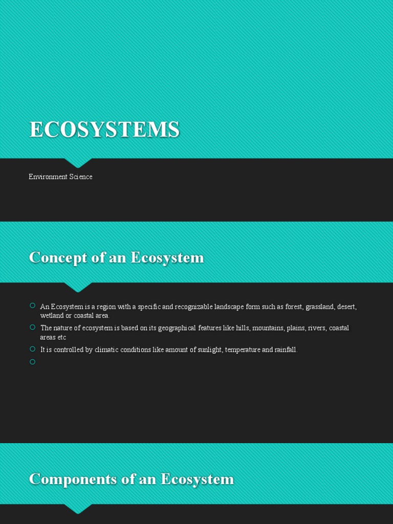 Ecosystems | PDF | Ecosystem | Natural Environment