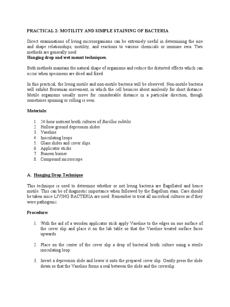 Lab Report For Mic461 | Download Free PDF | Bacteria | Microorganism