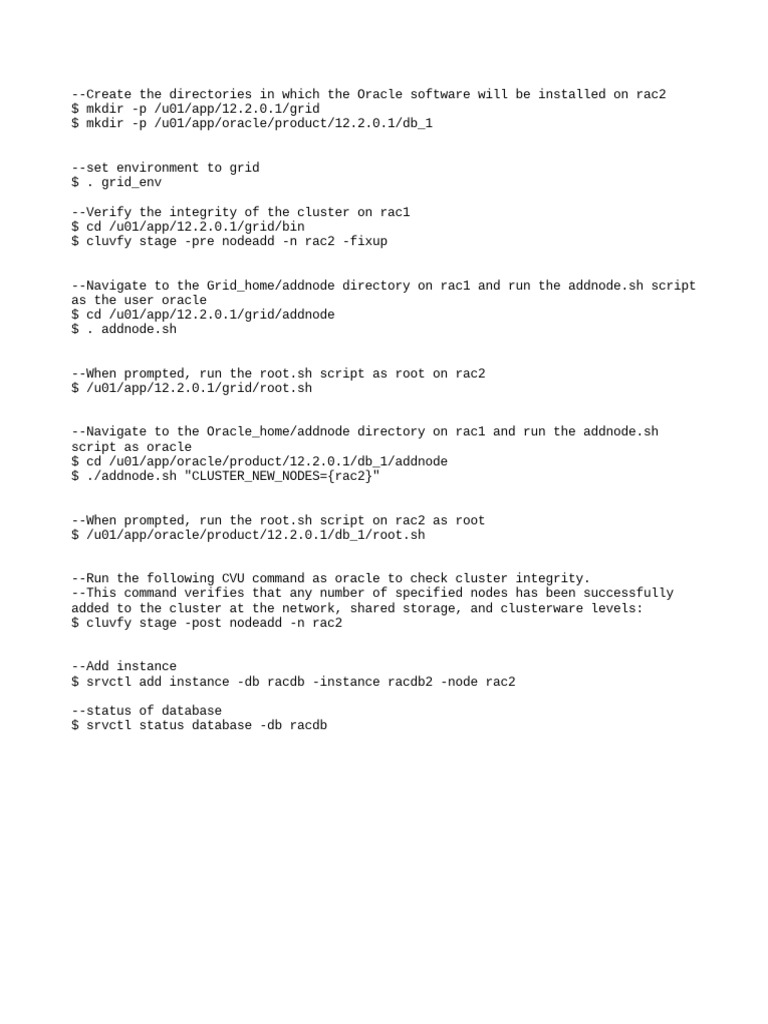 Adding Node To Oracle RAC | PDF