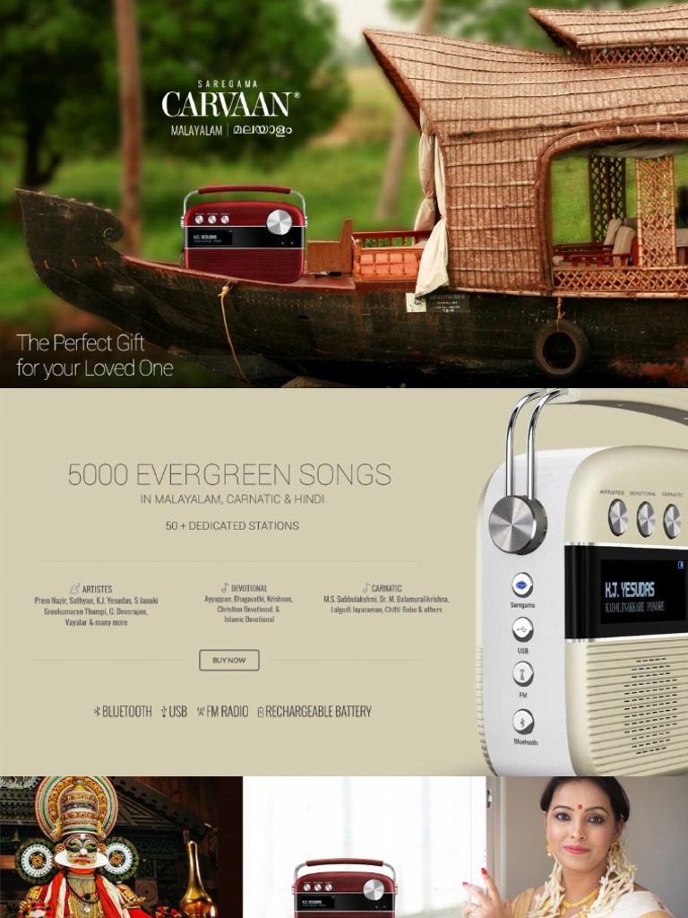 Saregama Carvaan Malayalam Product Brochure 1.2 | PDF