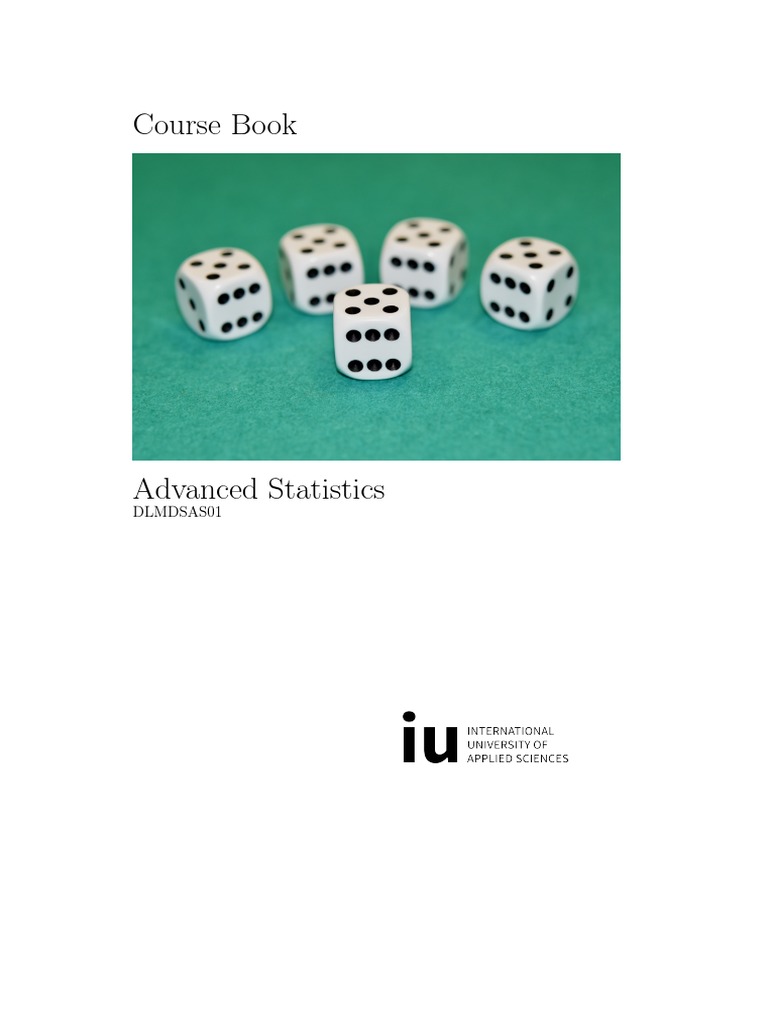 DLMDSAS01 - Advanced Statistics. | PDF | Level Of Measurement | Probability Distribution
