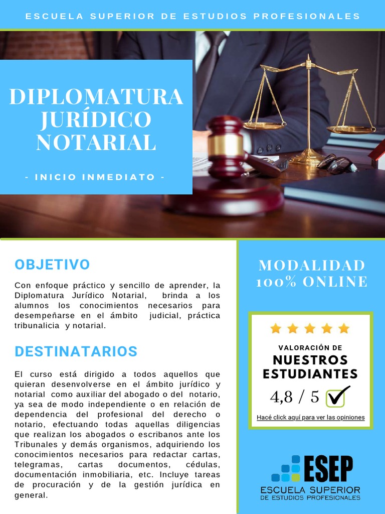 Diplomatura Online en Derecho Notarial | PDF | Mediación | Justicia
