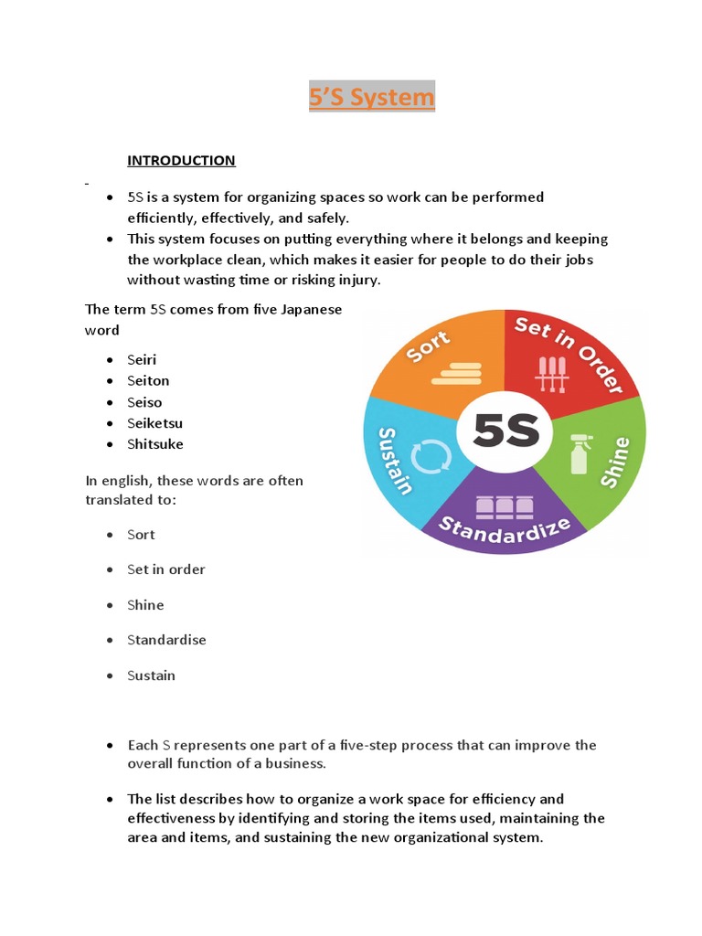 5s Report | PDF | Business