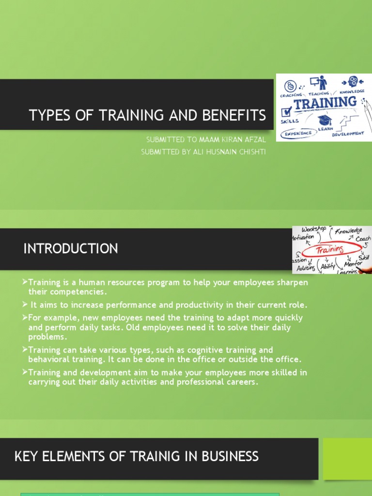 Types of Training and Its Benefits | PDF | Learning | Cognition