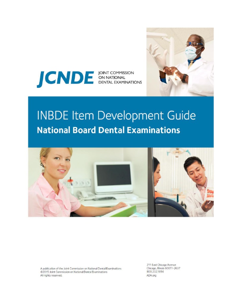 INBDE Item Development Guide | PDF | Test (Assessment) | Multiple Choice