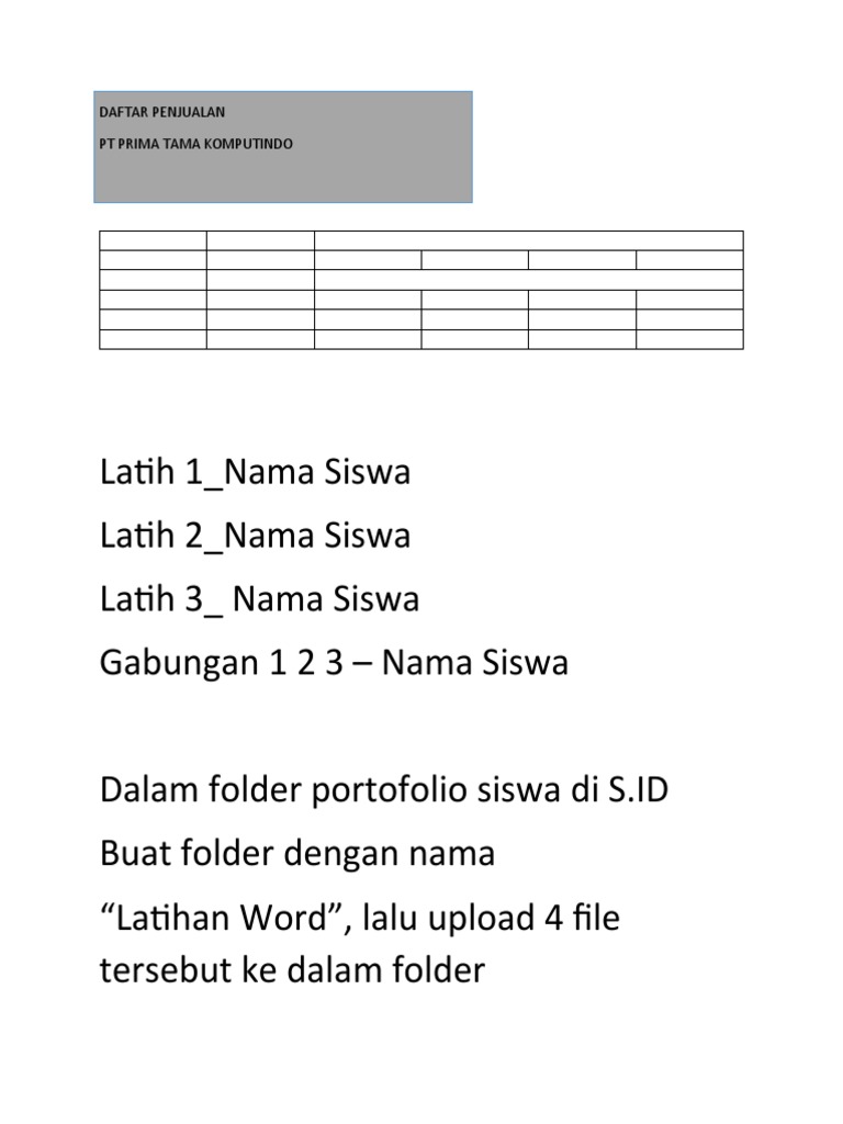 Latihan 27 Okt MPLB | PDF