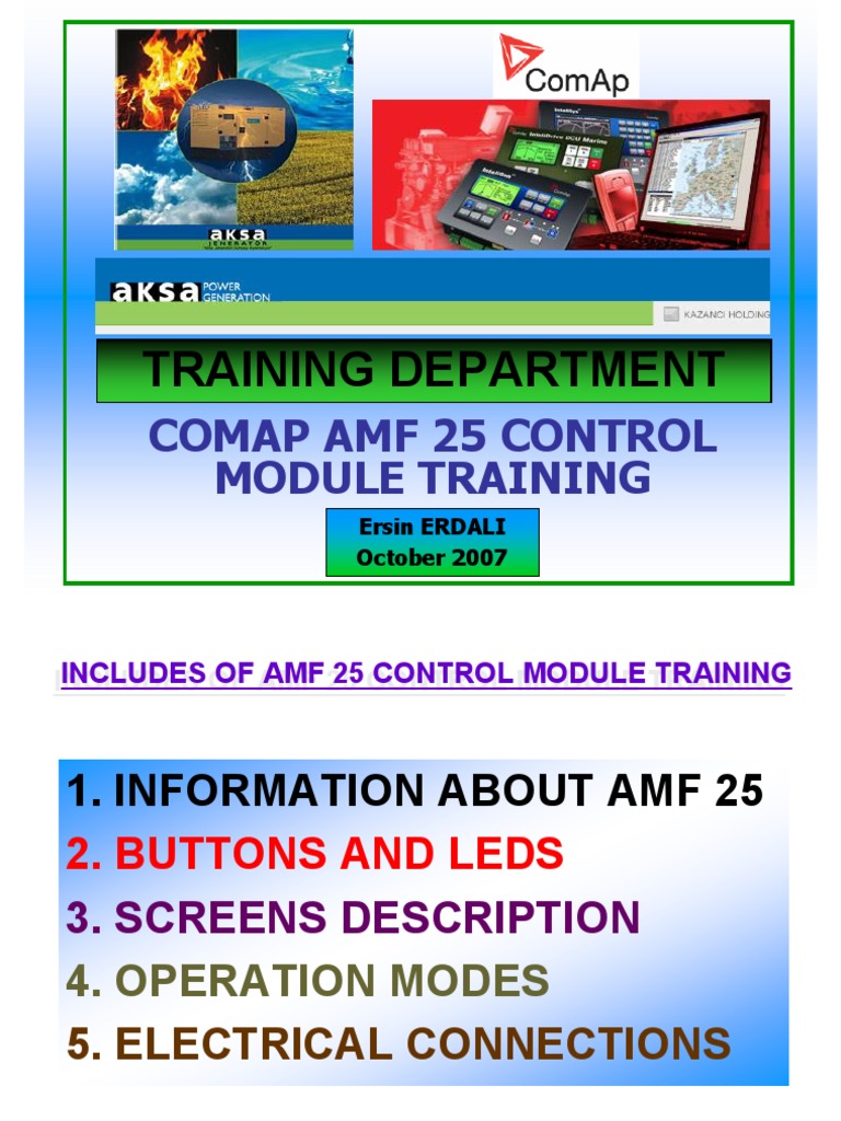 AMF 25 For Lion Rock | PDF | Mains Electricity | Electric Generator