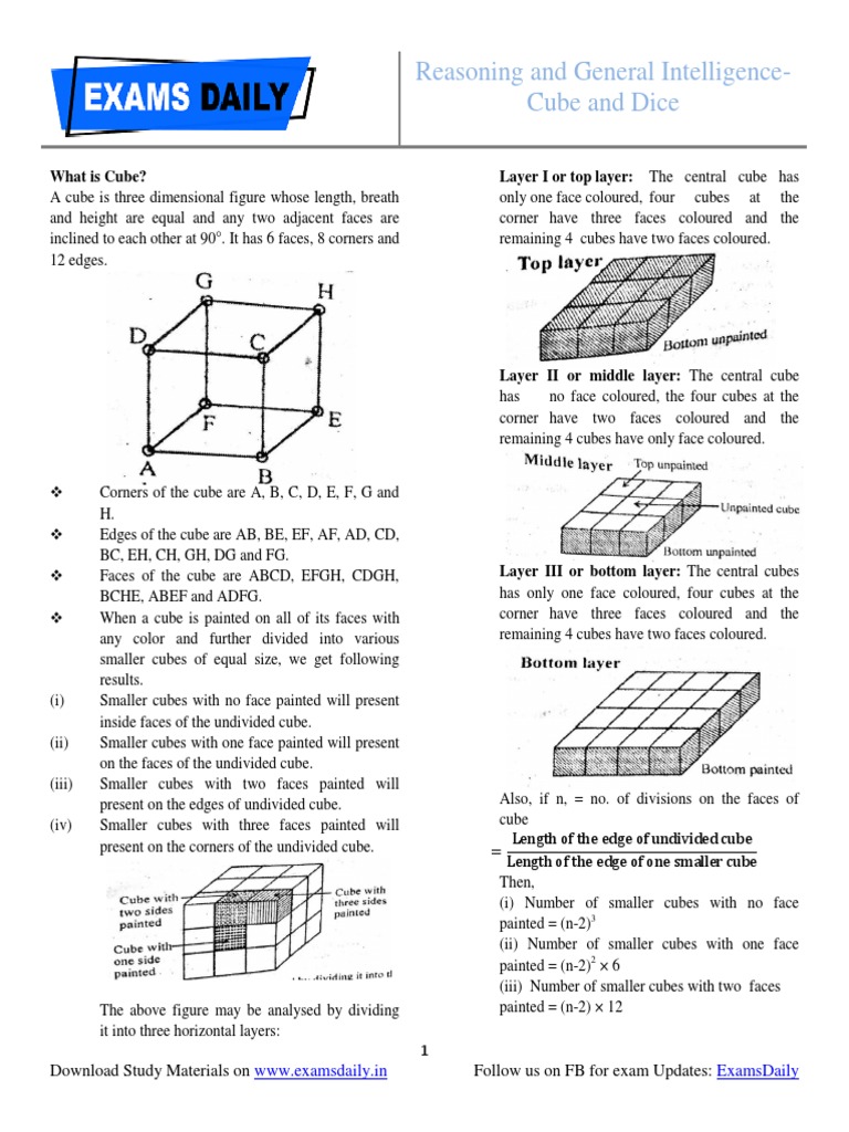 Cube AND DICE | PDF