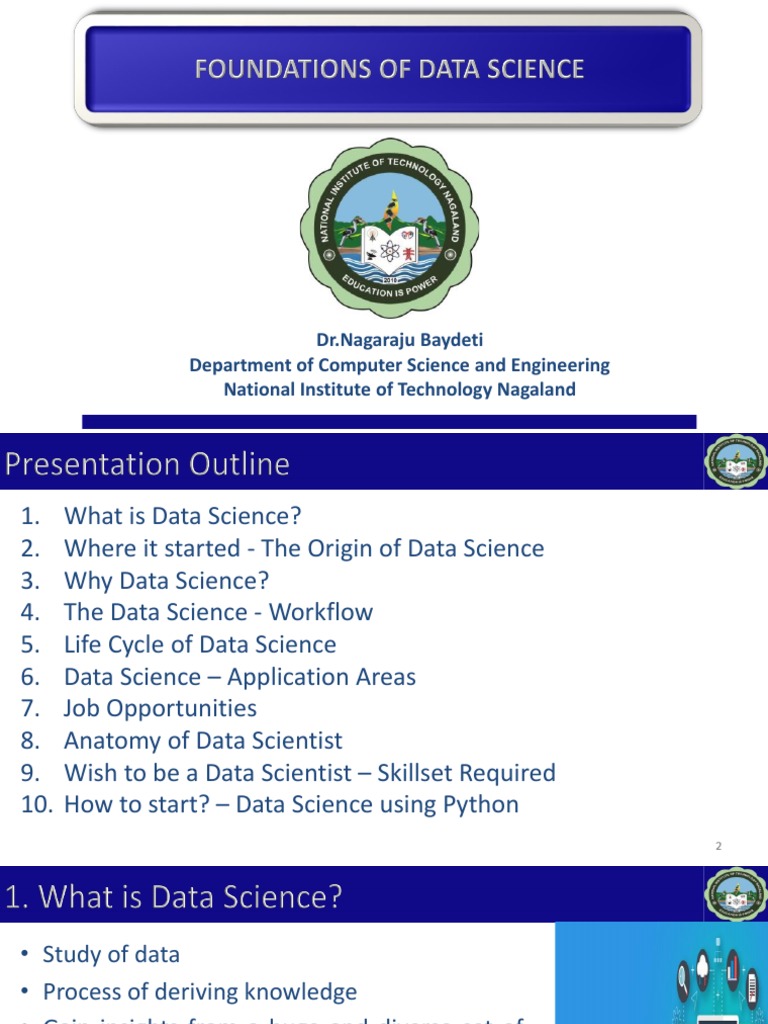 Session1 Foundations of Data Science | PDF | Data Science | Data