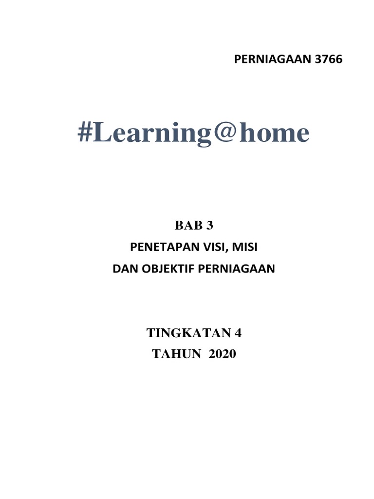 BAB 3 Penetapan VMO Perniagaan | PDF