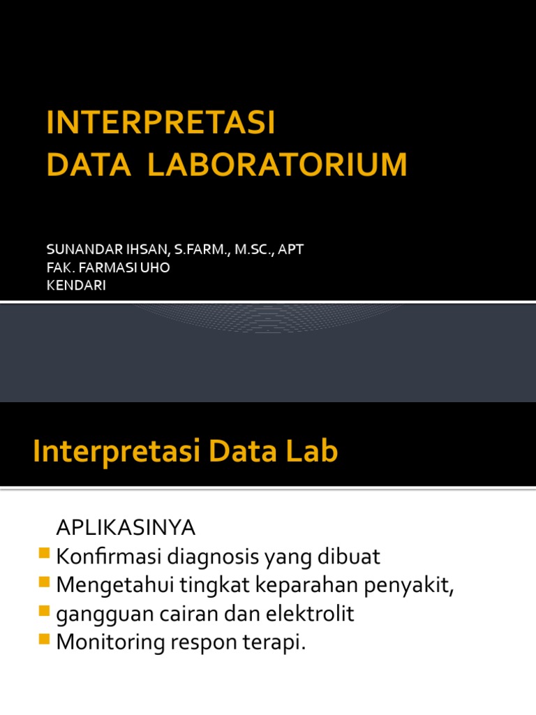 Interpretasi Data Klinik | PDF