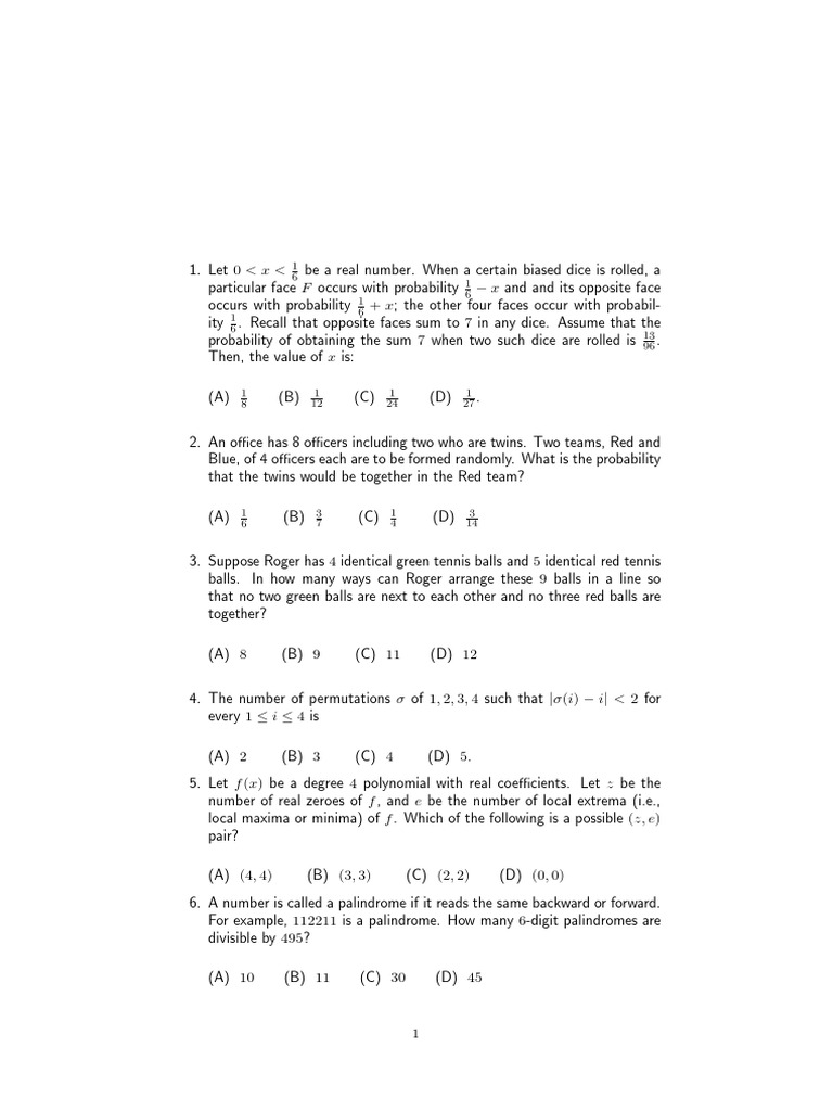 BStat-BMath-UGA-2018 ISI | PDF | Triangle | Mathematical Objects