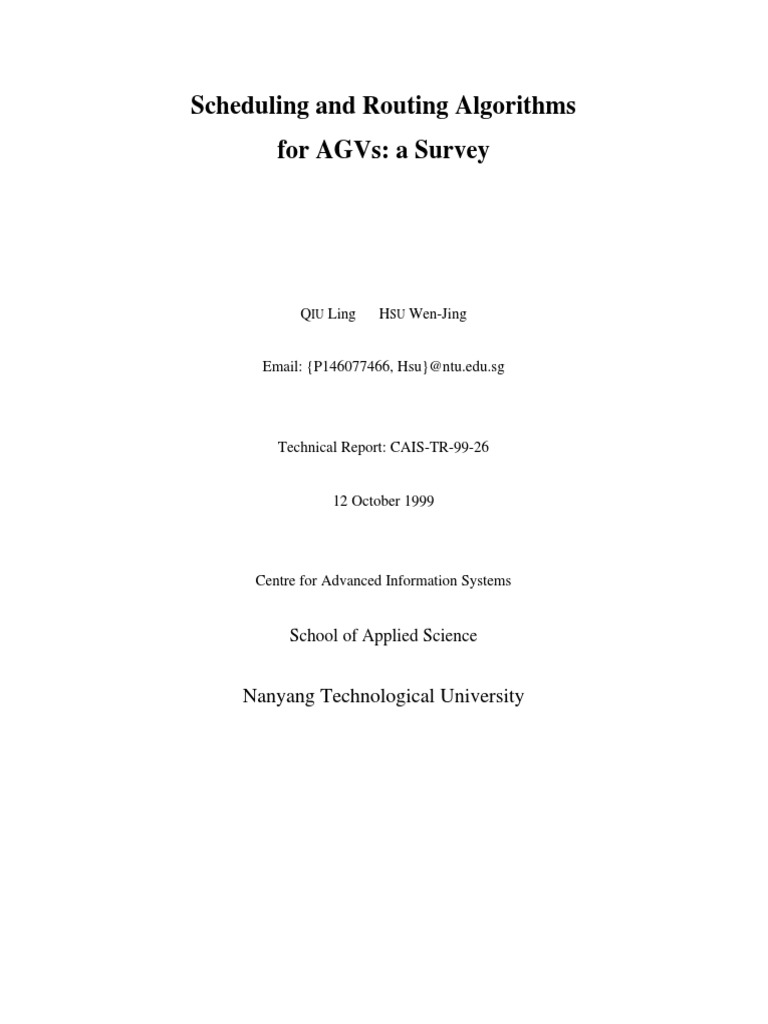 Scheduling And Routing Algorithms For Ag Pdf Routing Mathematical