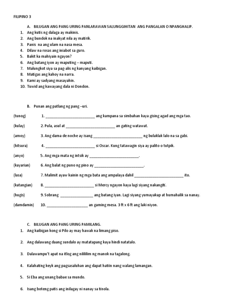 Filipino 3 | PDF