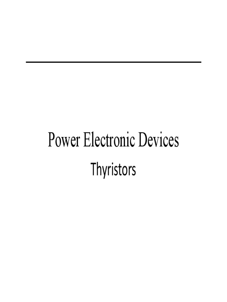 Module 3 Power Electronics SCR | PDF | Power Electronics | Electrical Resistance And Conductance
