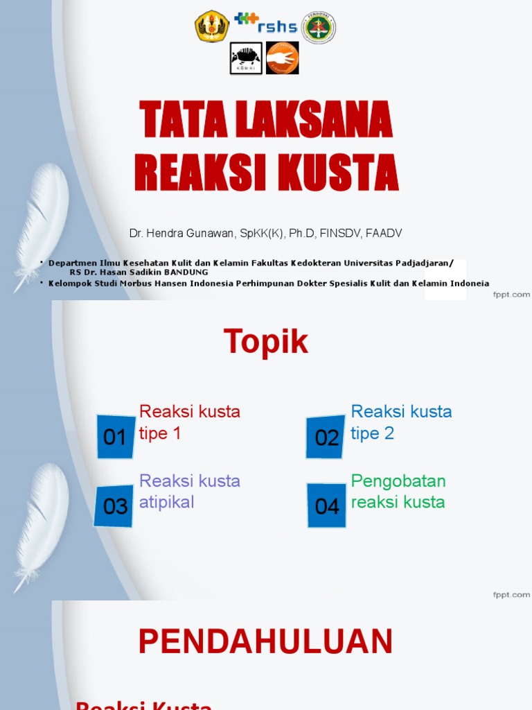 Tata Laksana Reaksi Kusta DINKES 13 DES 2022 Final Untuk Bu Nunung | PDF