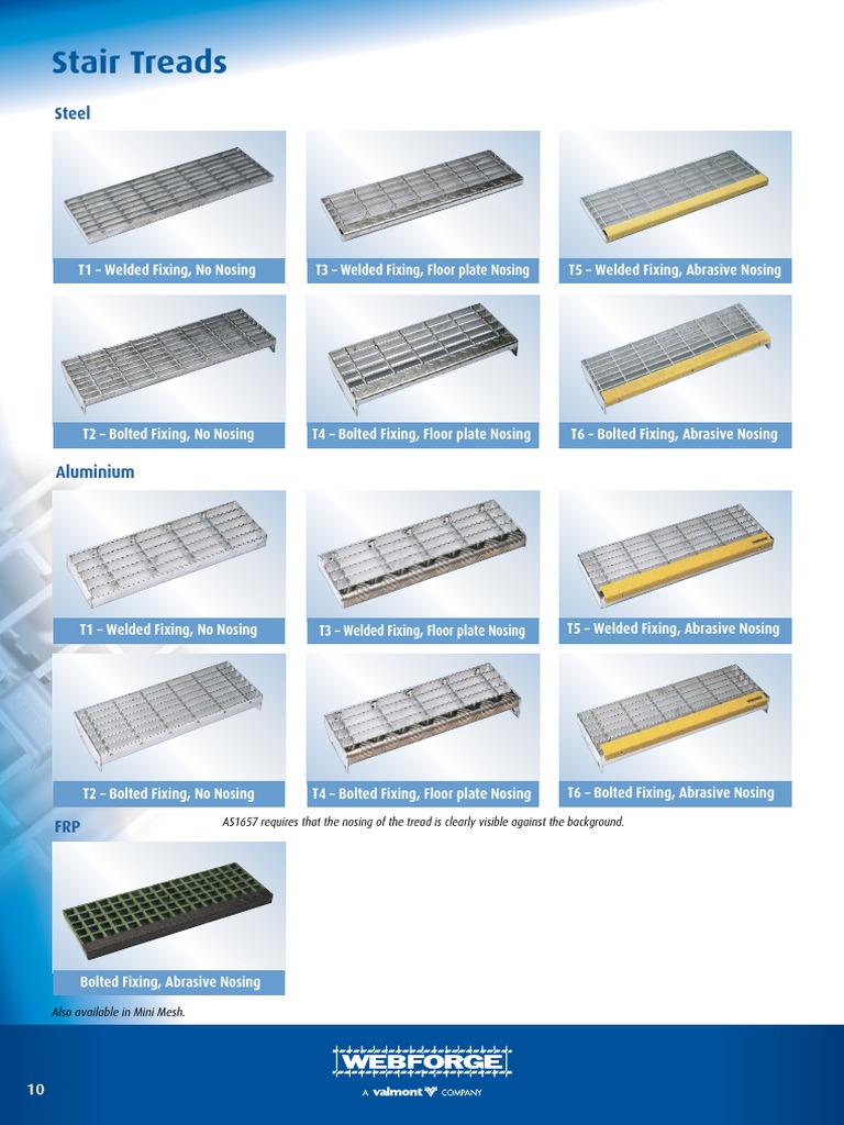 Webforge Stair Tread Options Guide | PDF | Stairs | Screw