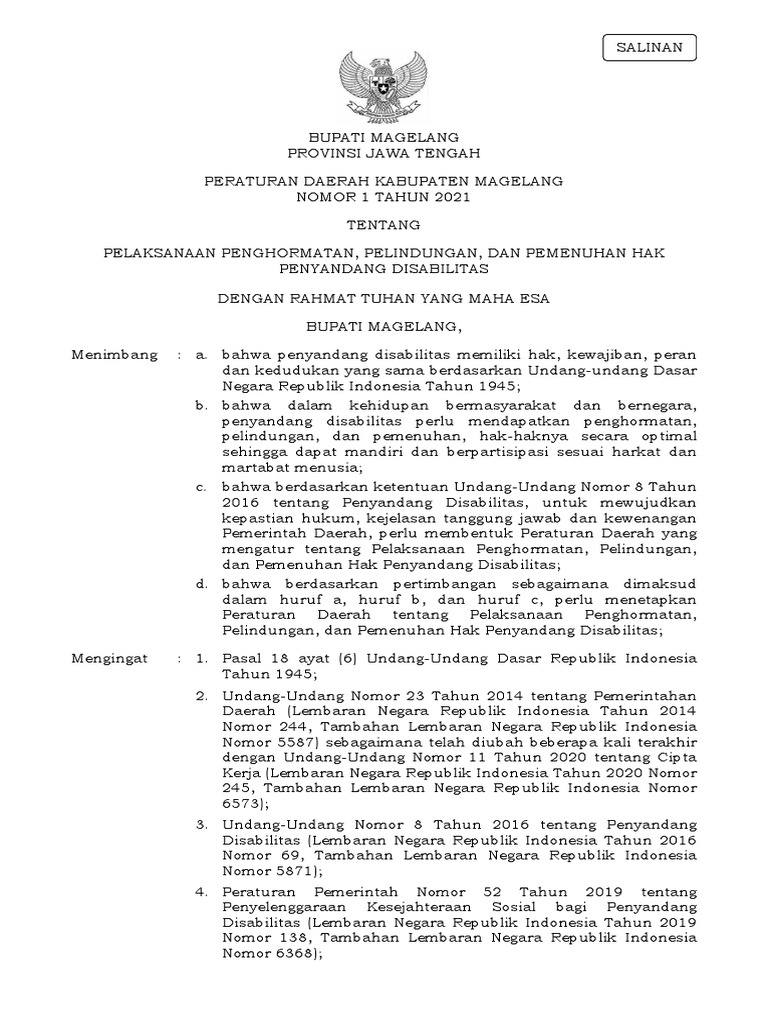 2003619856-Perda-1 - 2021 - Kab Magelang Pelaksanaan-Penghormatan-Pelindungan-Dan-Pemenuhan-Hak ...