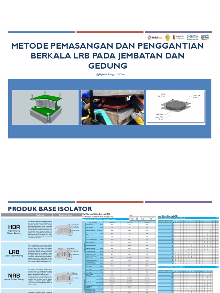 Metode & Pemasangan Base Isolator Jembatan Dan Gedung | PDF