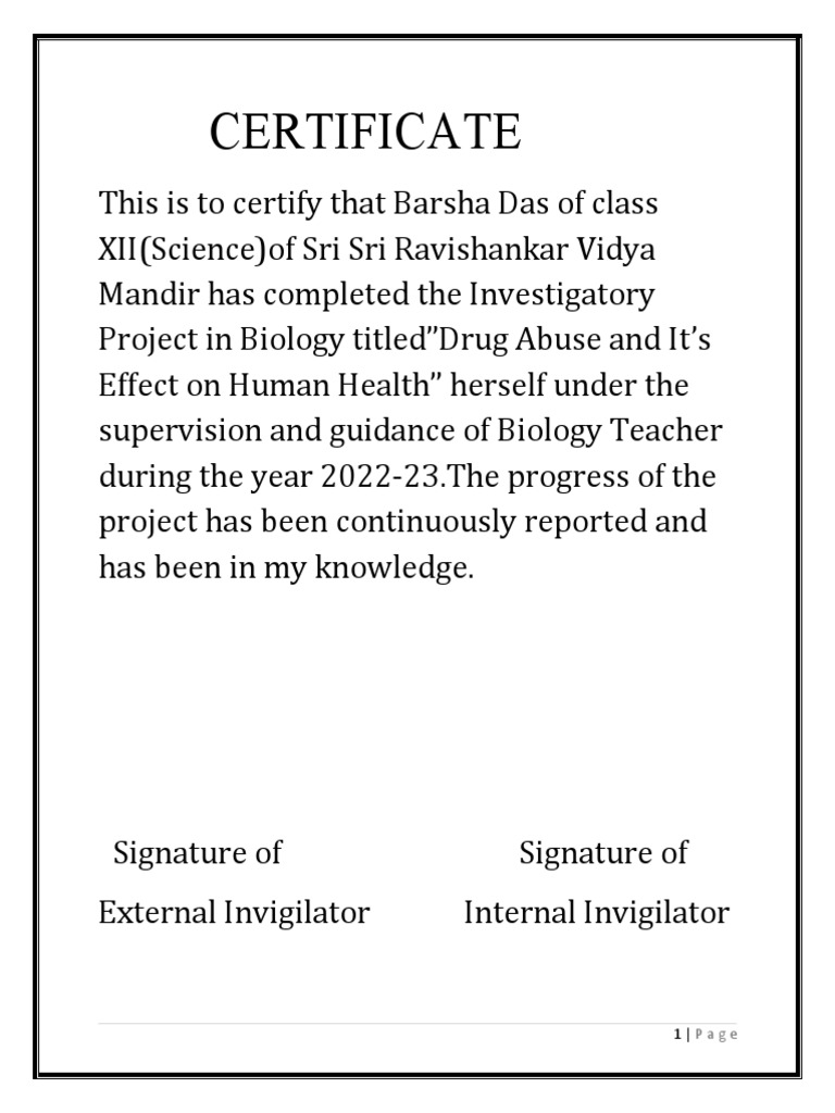 Certificate Pdf Science