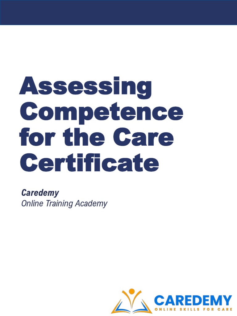 Assessing Competence for Care Certificate | PDF | Learning Styles ...