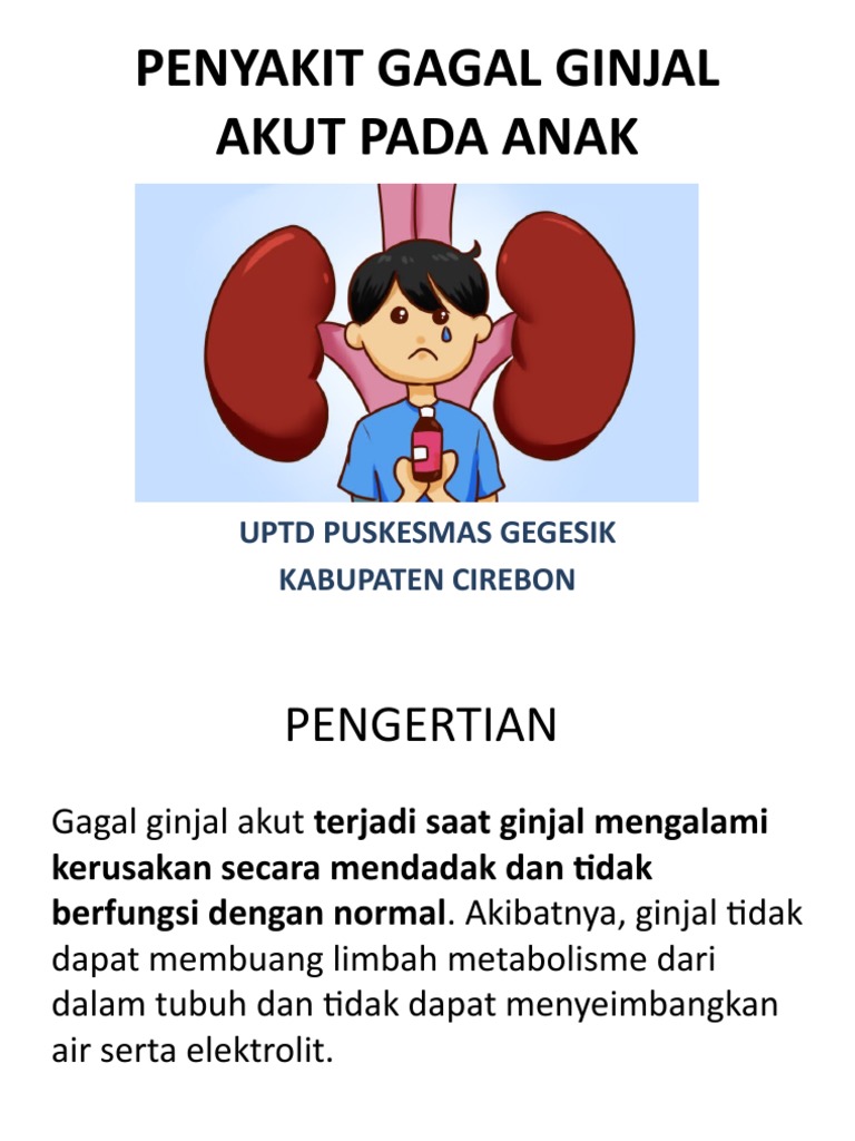 Gagal Ginjal Akut Pada Anak | PDF | Sains & Matematika | Gaya Hidup
