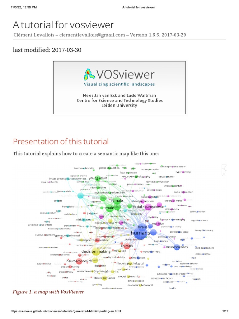 A Tutorial For Vosviewer | PDF | Pub Med | Abstract (Summary)