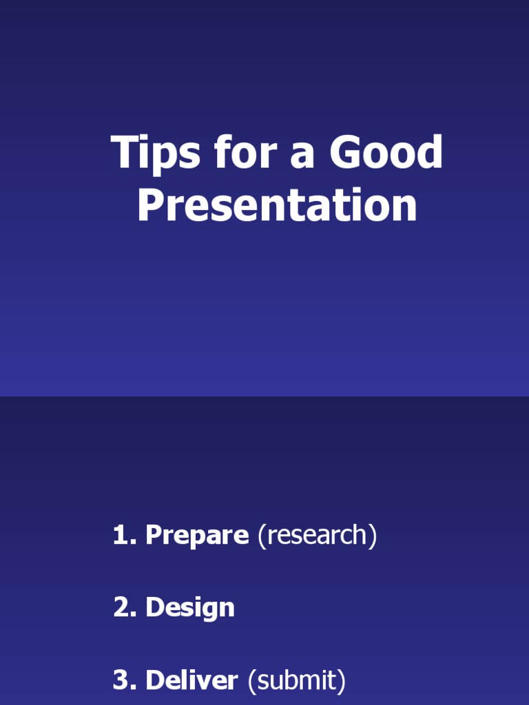 CHG 381 Tips For A Good Presentation | PDF | Color | Green