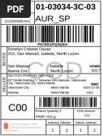 Sample JNT Waybill | PDF