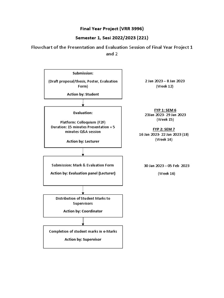 Final Year Project Evaluation Guide | PDF