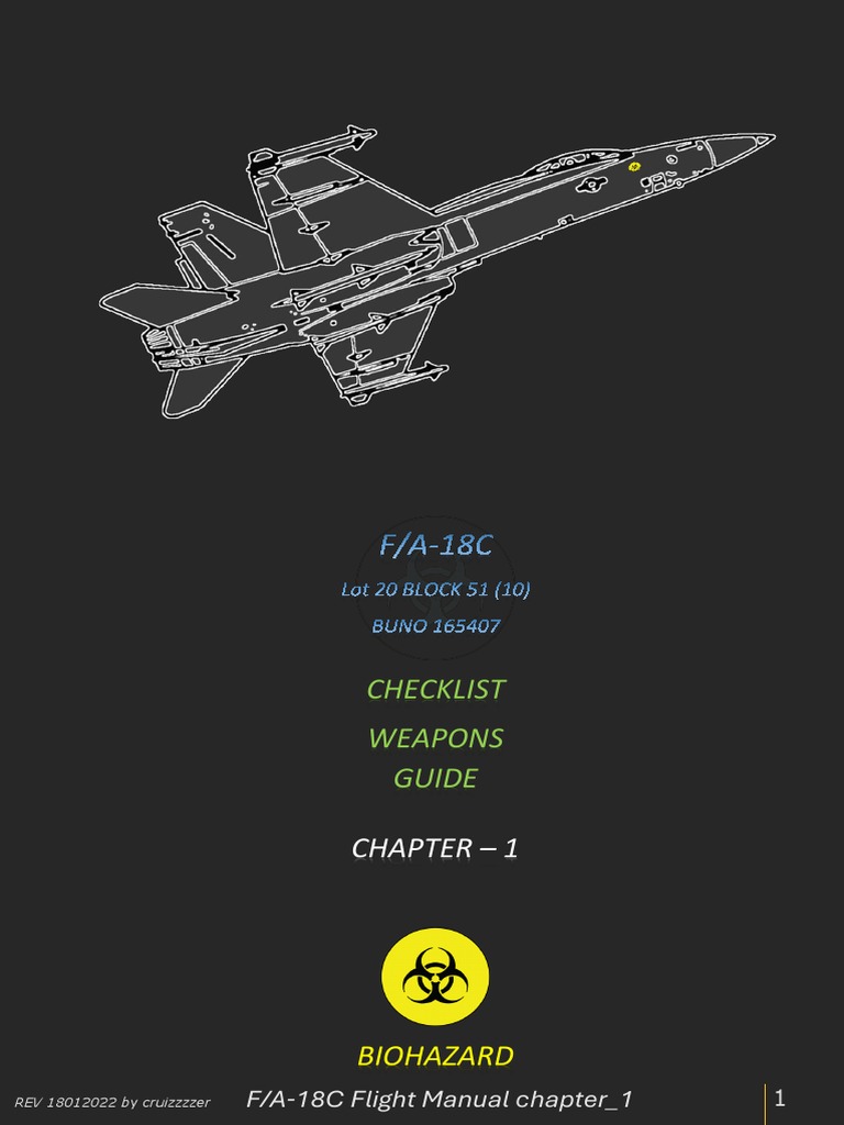 FA18C Flight Manual (Chapter - 1) REV18012022 | PDF | Aircraft Flight ...