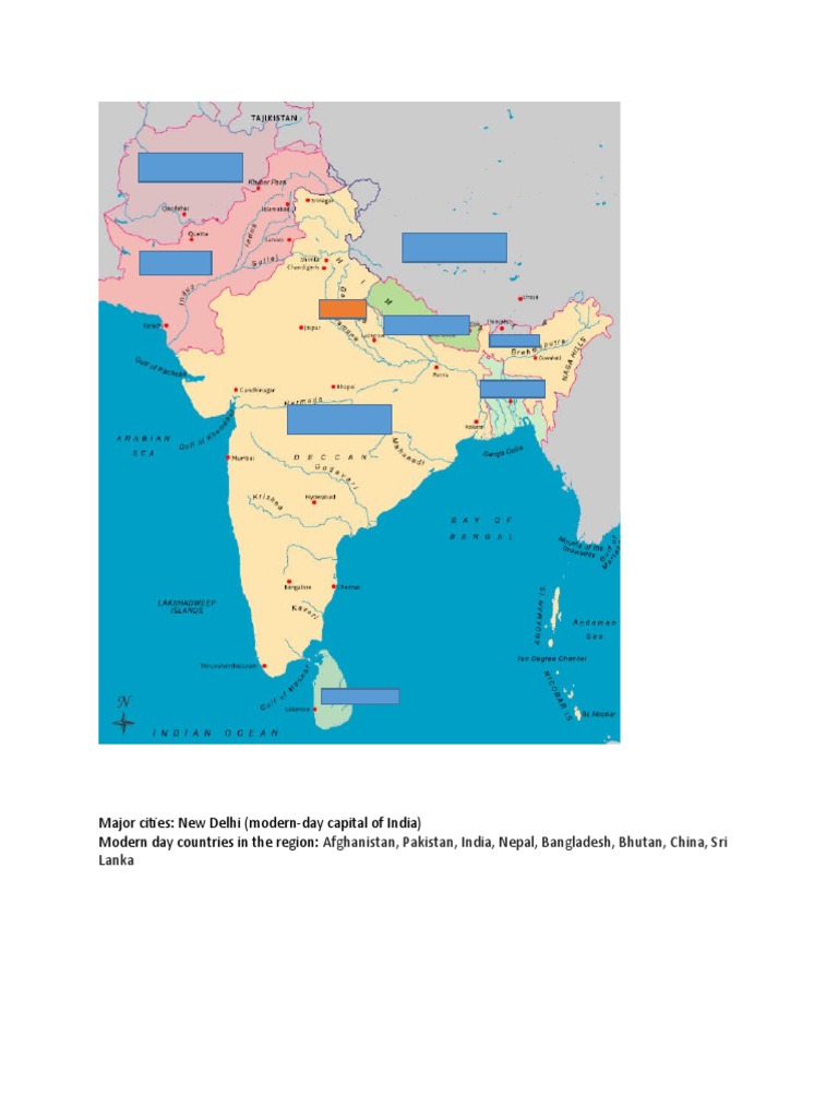 India Map Activity | PDF
