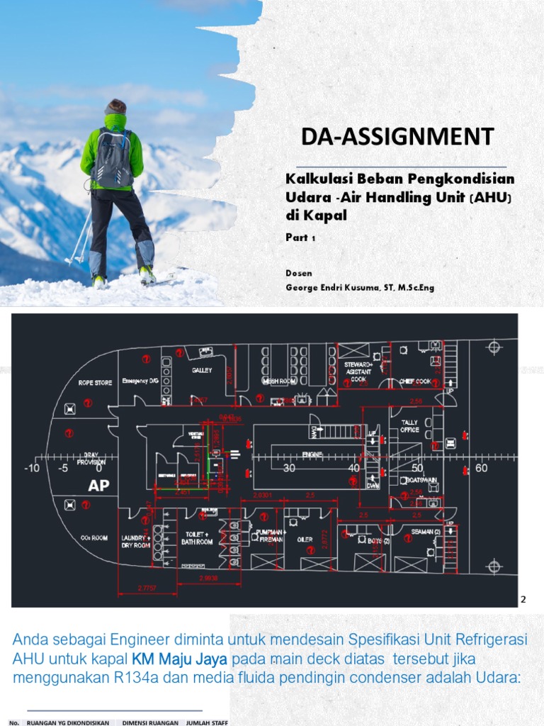 Assignment #10 Cooling Load Calculation - Pengkondisian Udara Di Kapal Part 1 | PDF