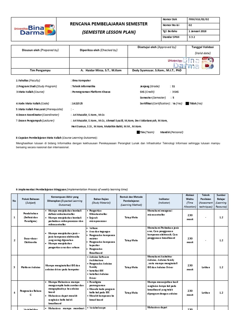RPS SAP Pemrograman Platform Khusus - Teori | PDF