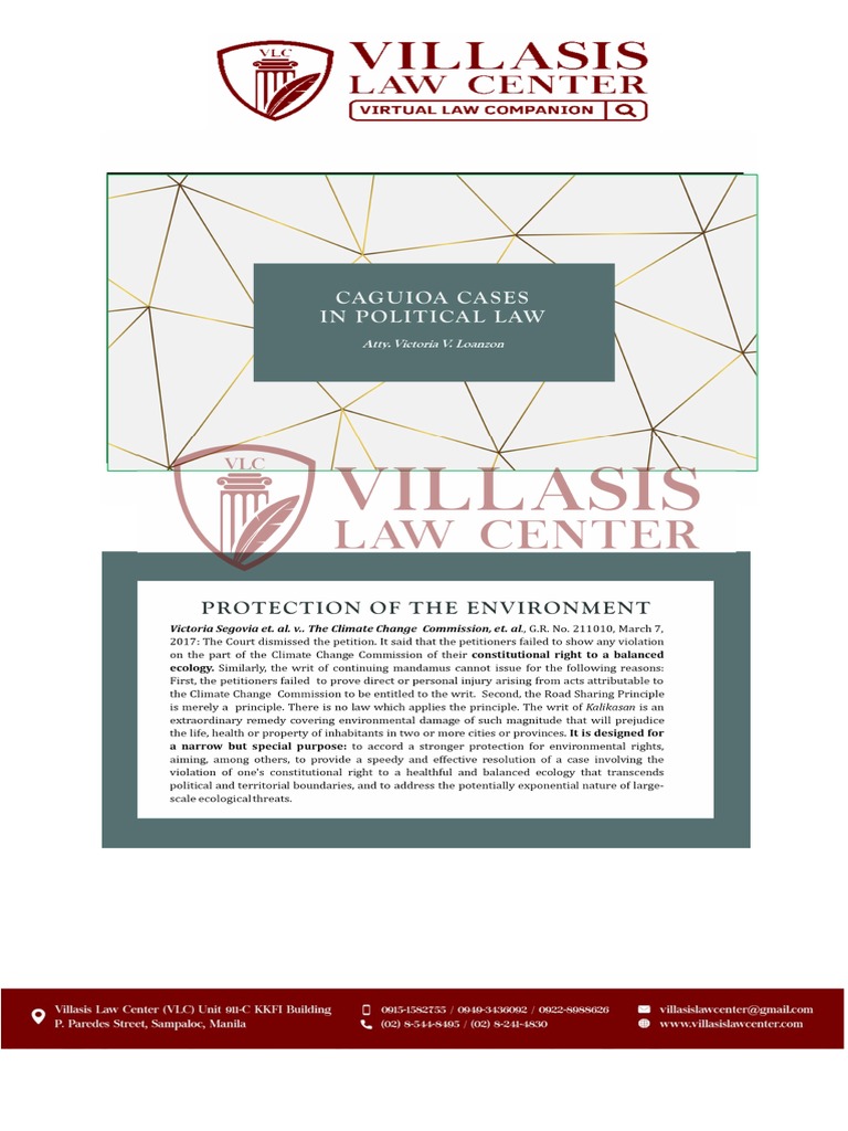 VLC SL2022 BNB POLITICAL LAW Political Law Cases Assoc. Dean Victoria v ...