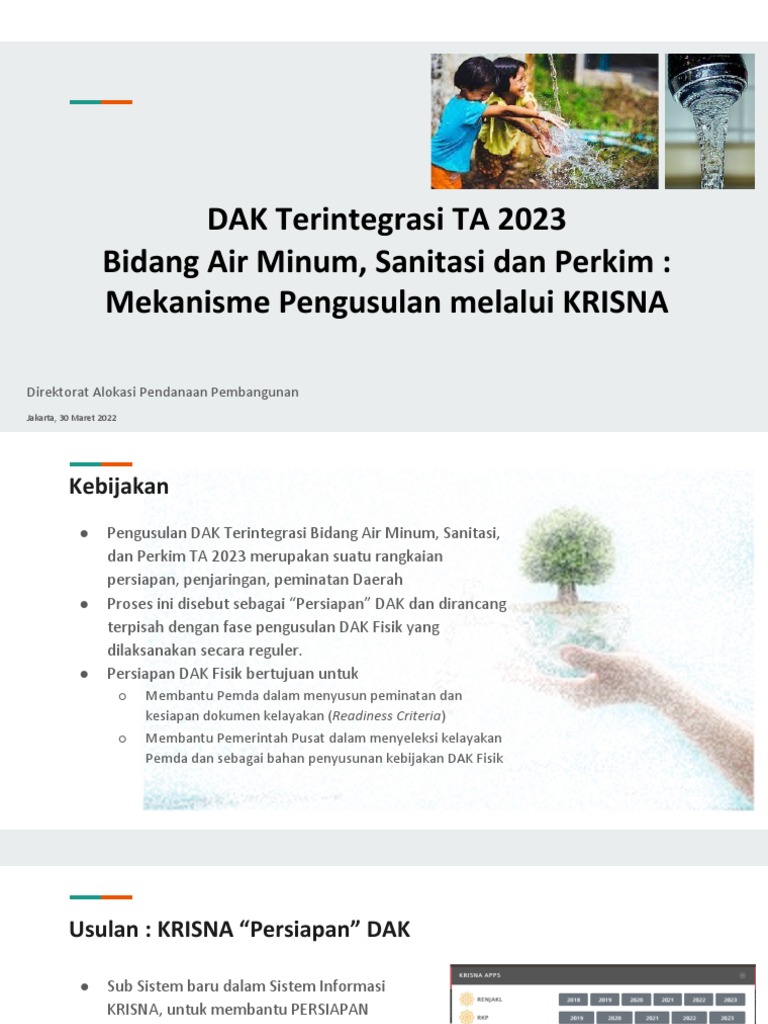 Persiapan DAK Terintegrasi 2023 | PDF | Teknologi & Rekayasa
